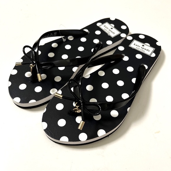 kate spade | Shoes | Nwob Kate Spade Foxy Polka Dot Flip Flop Slipon ...